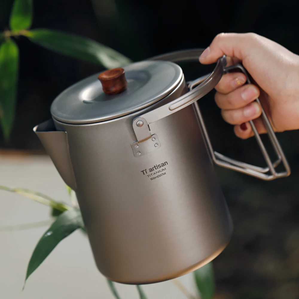 Titanium-Teapot-Set-Kettle-Cups-Outdoor-Camping-Travel-Home-Tea-Service ...