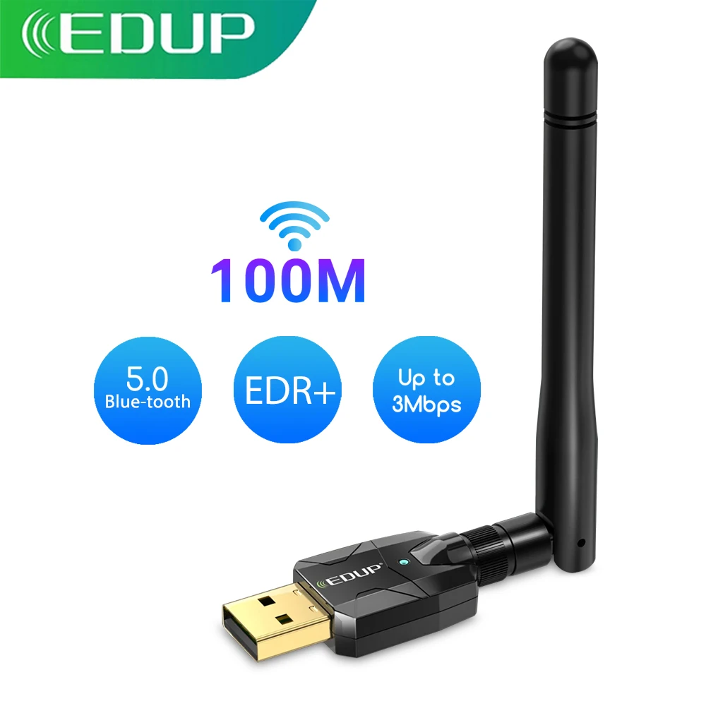 Edup 100m Long Range Usb Bluetooth 5.0 Adapter High Gain For Pc&desktop ...