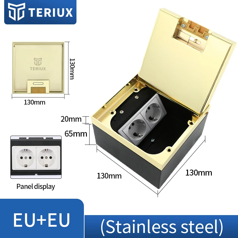 High-quality-customizable-floor-socket-box-with-embedded-double-sockets ...