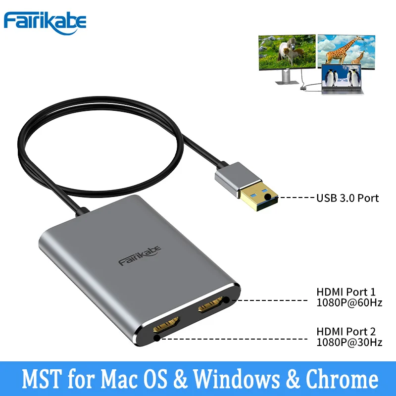 USB-3-0-a-Dual-HDMI-Hub-4K-HDMI-Adaptador-Modo-Extender-ABC-para-MacOS ...