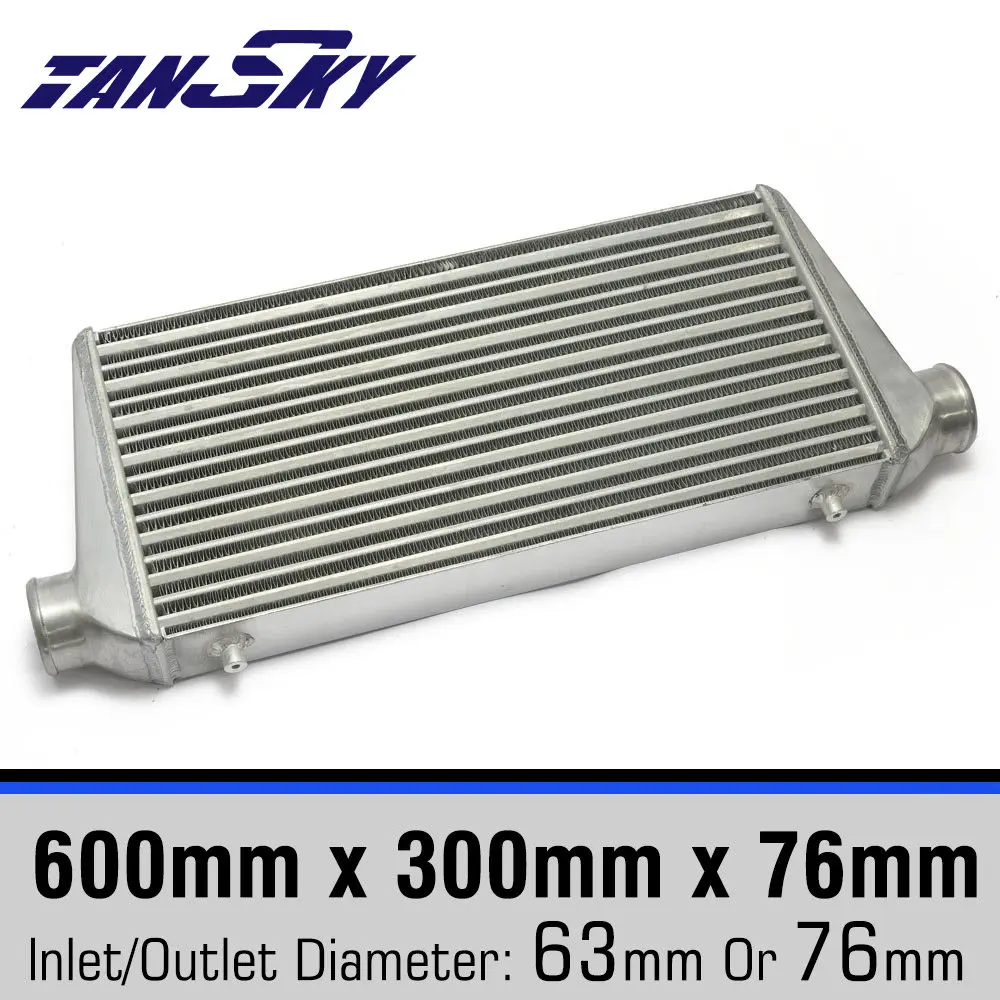 TANSKY-Aluminum-Turbo-Intercooler-Inter-Cooler-600-X-300-X-76-MM-Front ...