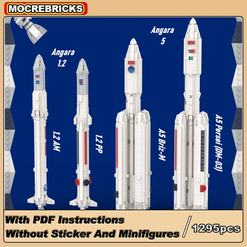 High-tech Space Carrier Rocket Angara Rocket Collection Model Sets MOC ...