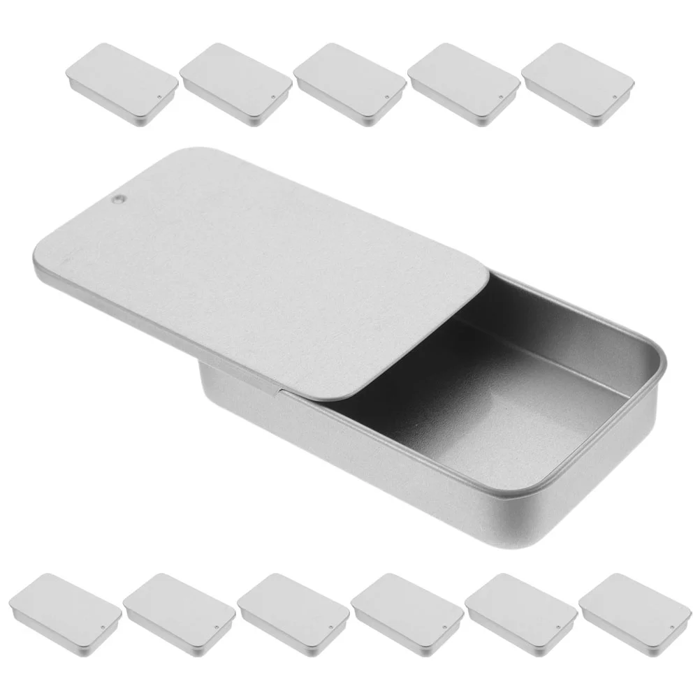 12-Pcs-Tinplate-Box-Sliding-Boxes-Pocket-Chewing-Gum-Portable-Small ...
