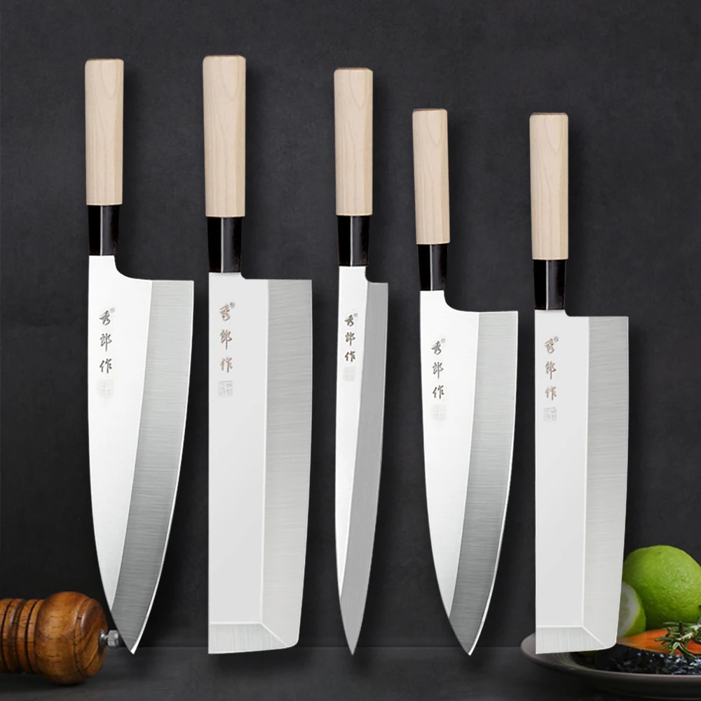 Japanese Chef Knife Set Stainless Steel Kitchen Knives Fruit Paring ...