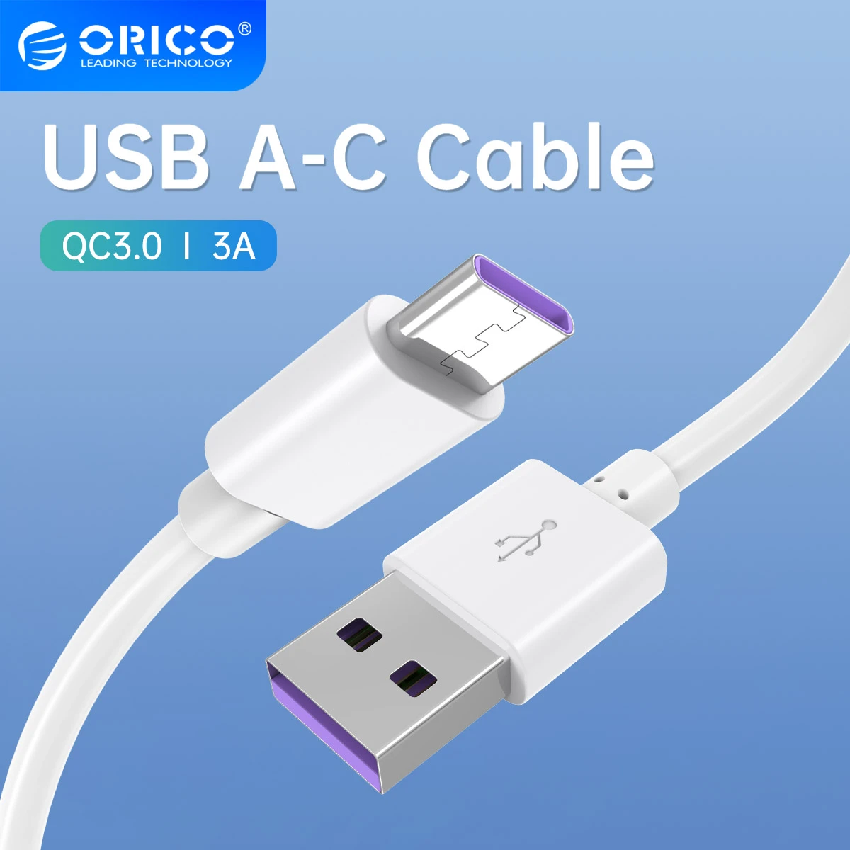 Orico 3a Usb Type C Qc3.0 Fast Charging Cable For Samsung Xiaomi Huawei ...
