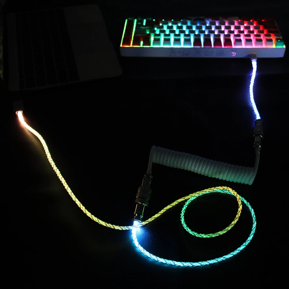 LANO RGB Aviation GX16 Aviator Connector Mechanical Keyboard Cable ...