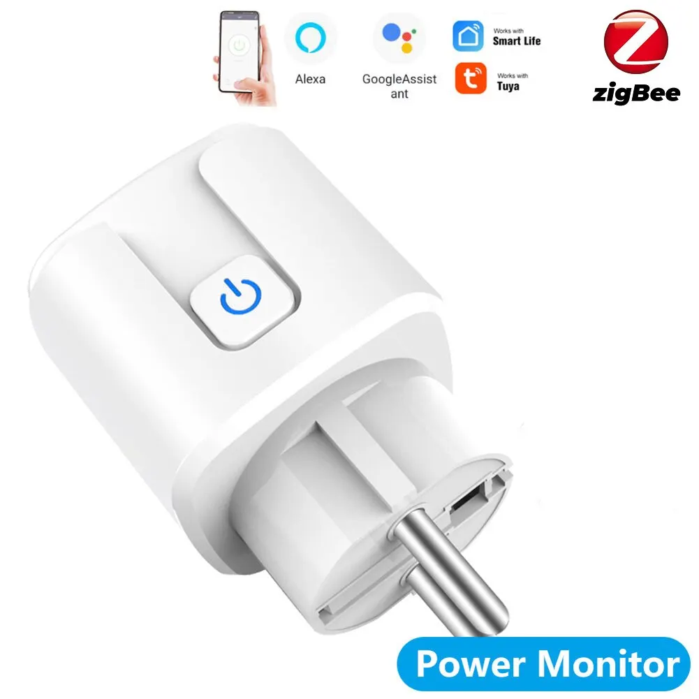 20A Tuya ZigBee Smart Plug EU: Energieüberwachung und Timer-Adapter für ...