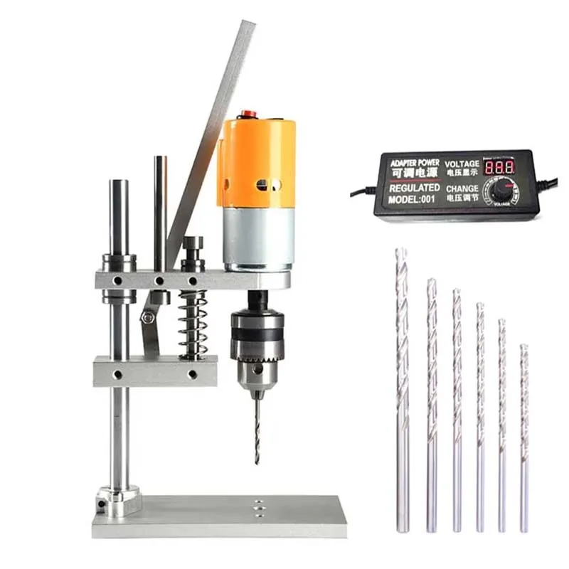 Desktop-Mini-Bench-Drill-Home-Diy-Woodworking-Drilling-High-Precision ...