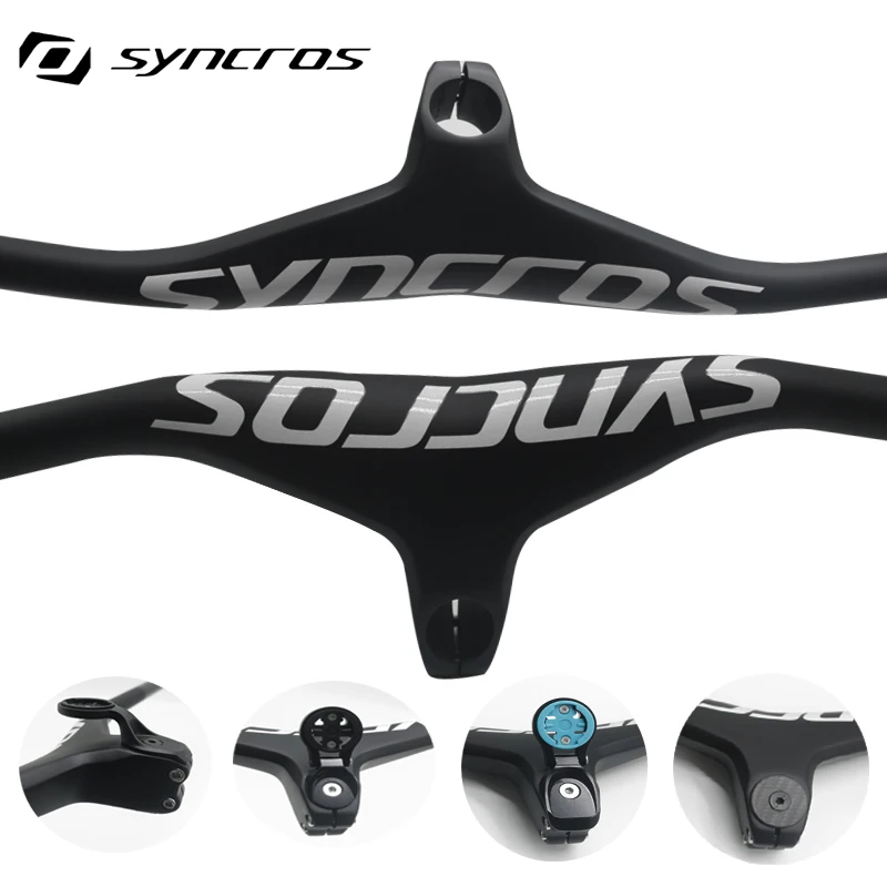 Syncros-Carbon-bike-handlebar-Multiple-Colour-660-800mm-MTB-Integrated ...