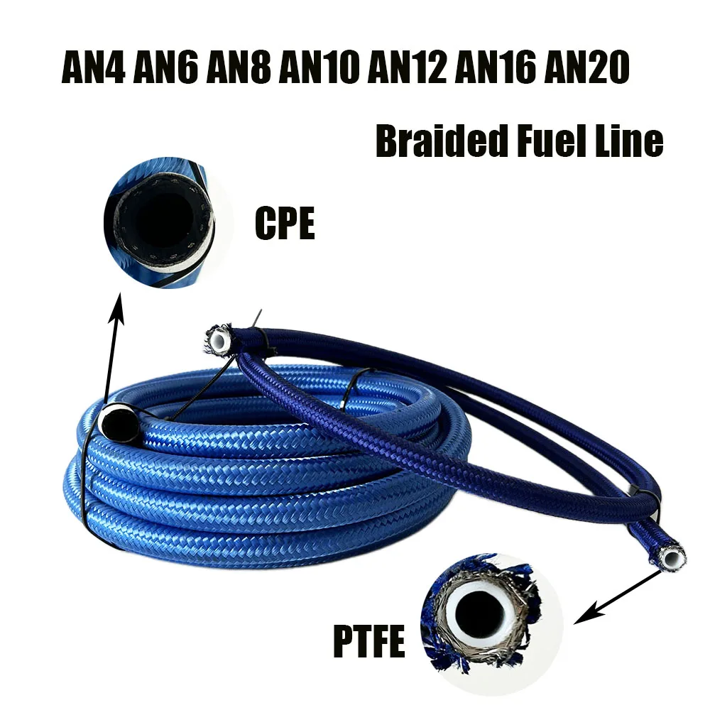 AN4-AN6-AN8-AN10-AN12-AN16-AN20-Car-Fuel-Oil-Hose-Gas-Cooler-Hose-Line ...