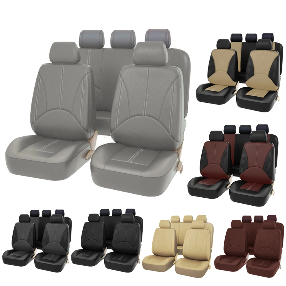 2-5Seats-PU-Leather-Car-Seat-Covers-For-Seat-Ateca-Arona-ibiza-Leon ...