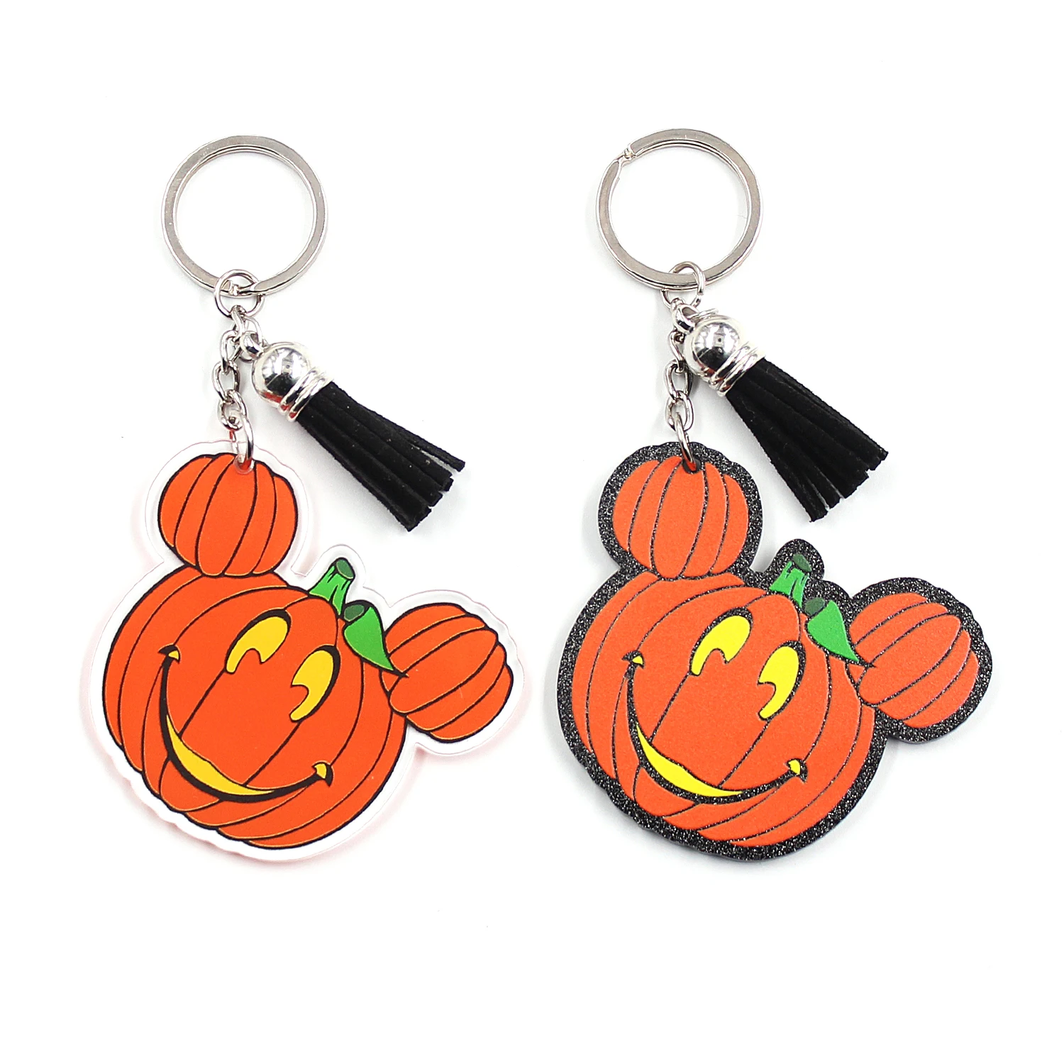 Halloween Pumpkin Keychains | Acrylic Halloween Keychain | Pumpkin Key ...
