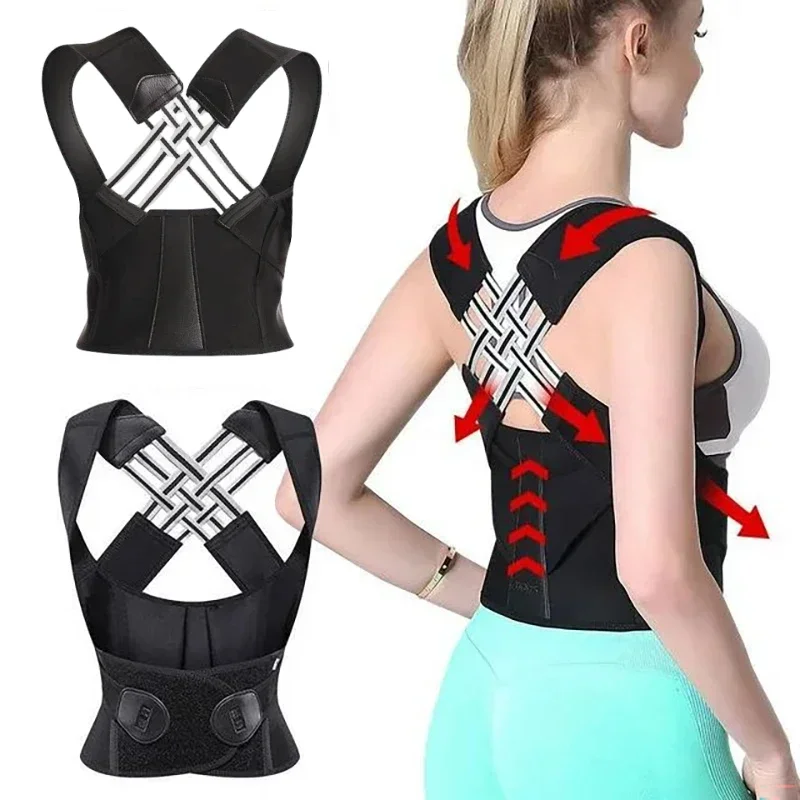 Posture-Back-Brace-Adjustable-Back-Support-Strap-to-Prevent-Spinal ...