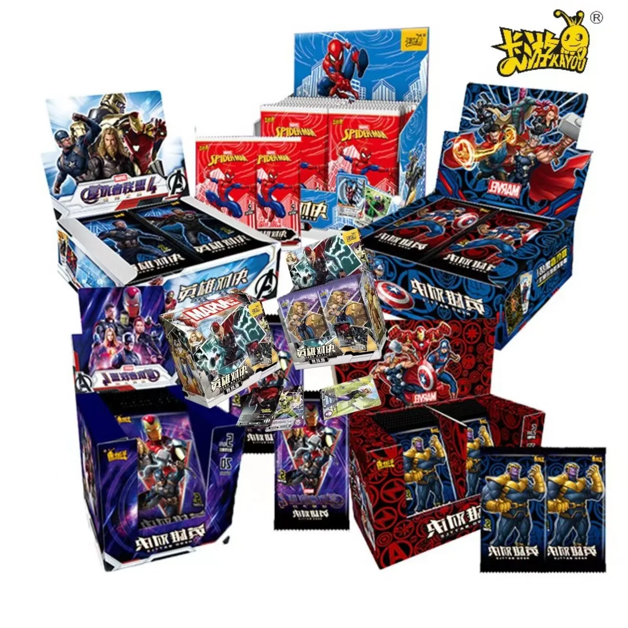 KAYOU Genuine Marvel Avengers Iron/Spider Man Movie Anime Collection ...