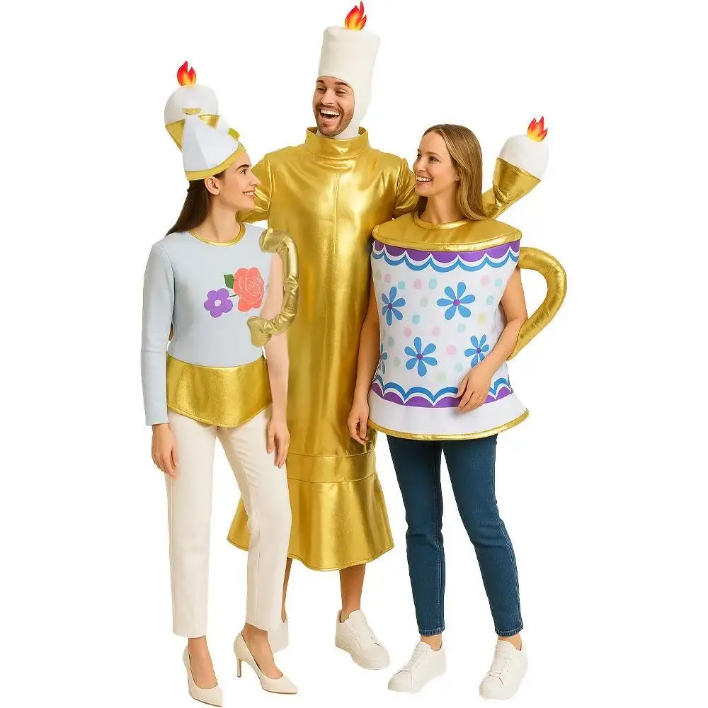 Novelty Candlelight Dinner Theme Cosplay Costume Men Women Halloween ...