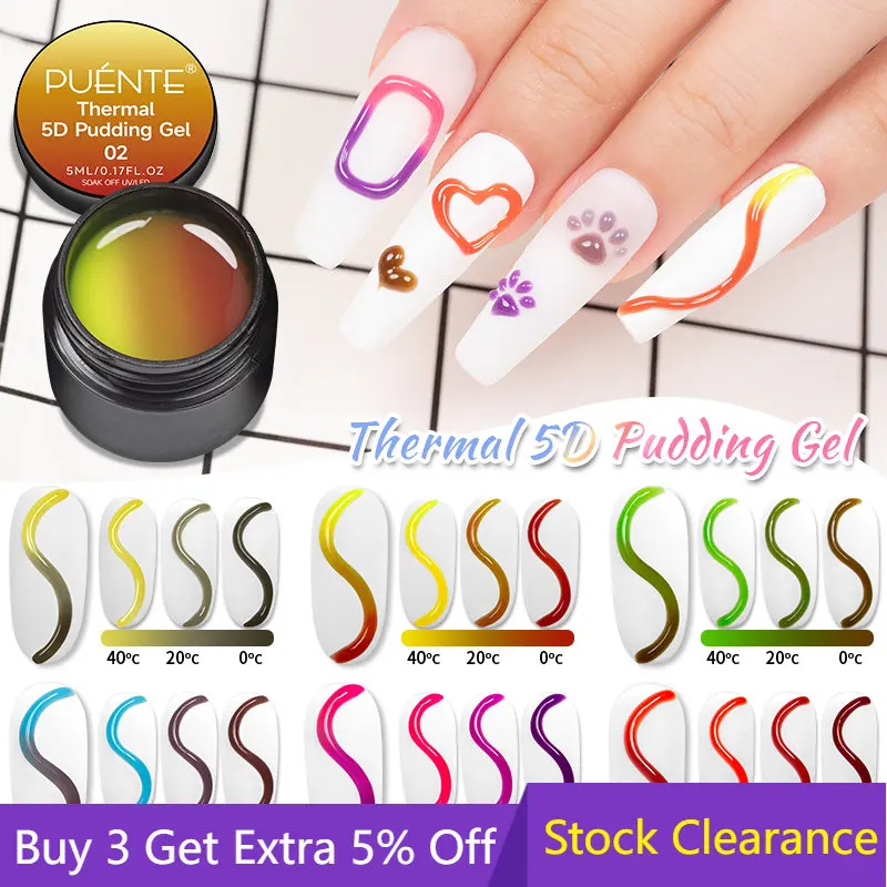 PUENTE-Thermal-5D-Pudding-Gel-Nail-Polish-5ML-Semi-Permanent ...