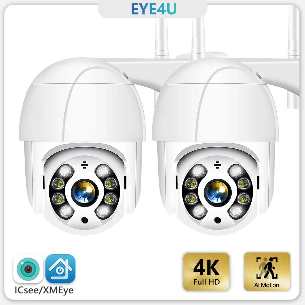 4K 8MP FHD IP Camera Wireless 1080P WiFi Video Surveillance Outdoor ...