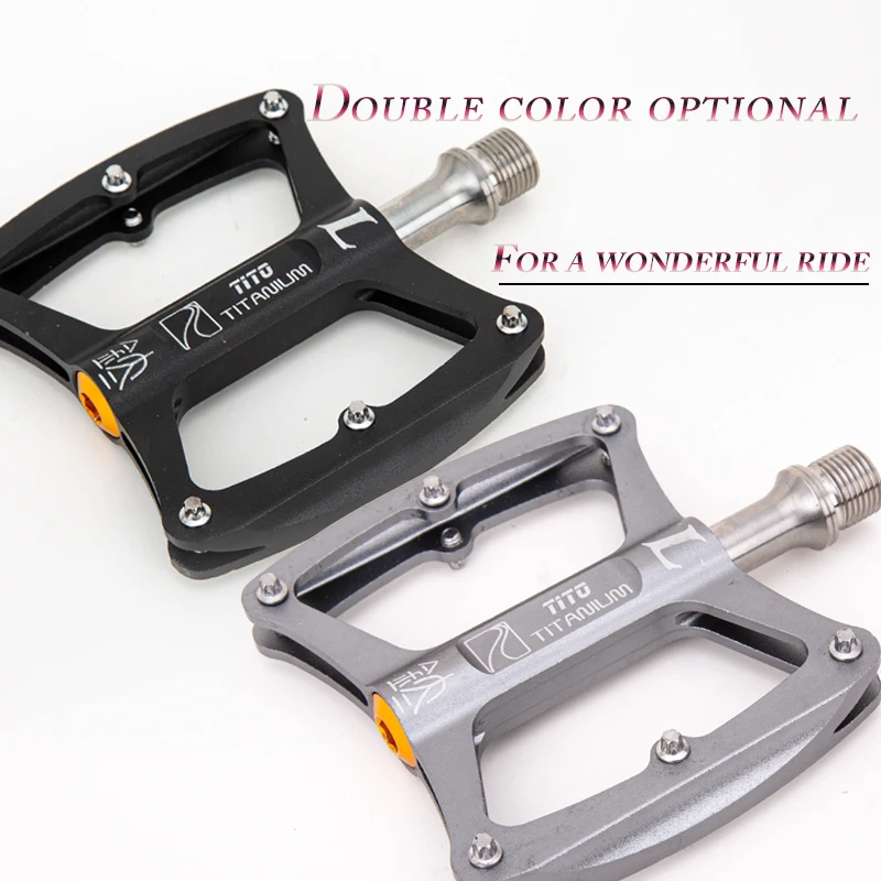 TiTo Ultralight Titanium Du Bearings Pedal Bicycle Bike Accessories ...