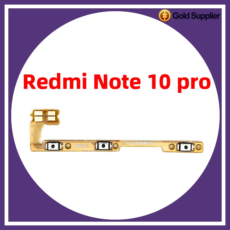 For Xiaomi redmi note 10 pro Power ON OFF Volume Camera Key Button ...