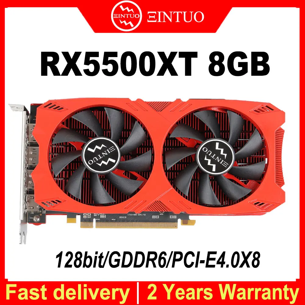 RX5500XT-8G-Gaming-Graphics-Card-128bit-GDDR6-RX-5500-XT-8gb-3DP-1HDMI ...