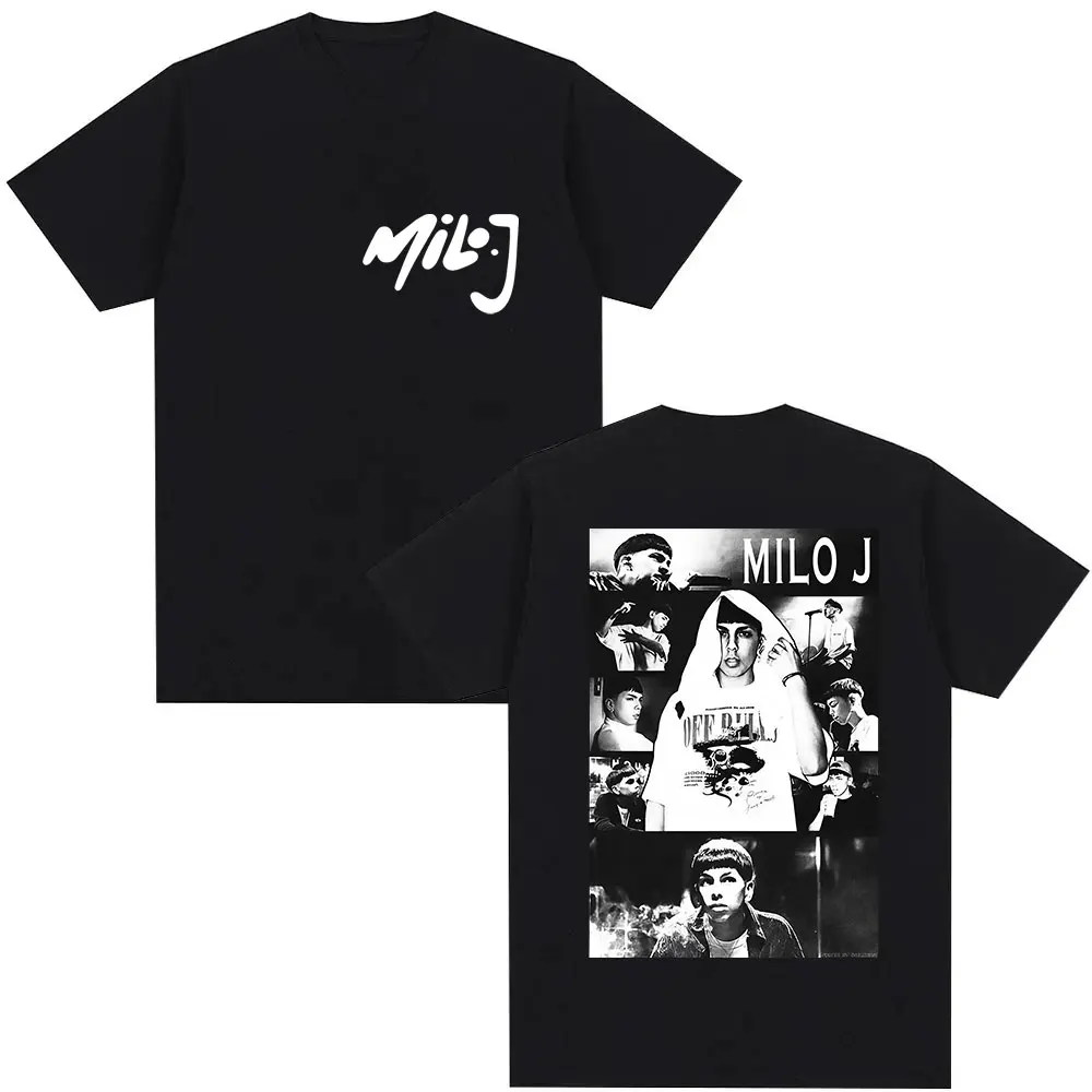 2026 Rapper Milo J Tour 2025 Graphic T-shirt for Men Hip-hop Loose ...