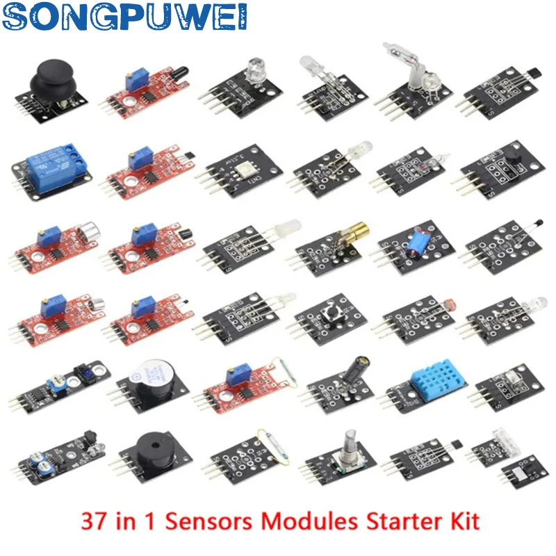 37-in-1-Sensor-Kits-For-Arduino-Starters-Sensor-Kit-Contain-RGB ...