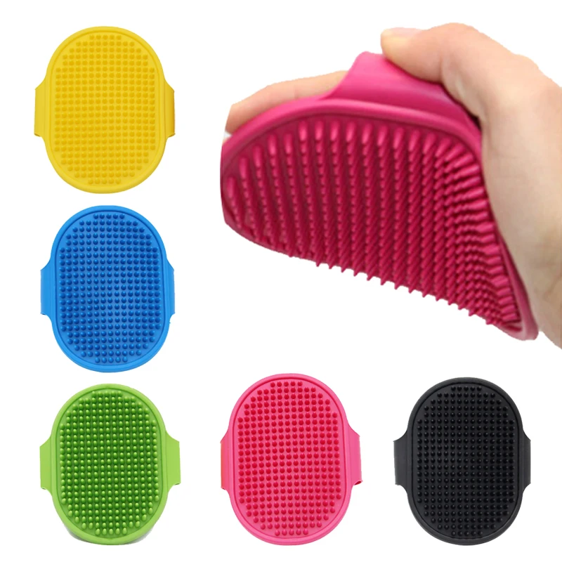 Soft-Rubber-Dog-Cat-Brush-Pet-Bath-Silicone-Comb-Massage-Comb-Hair ...
