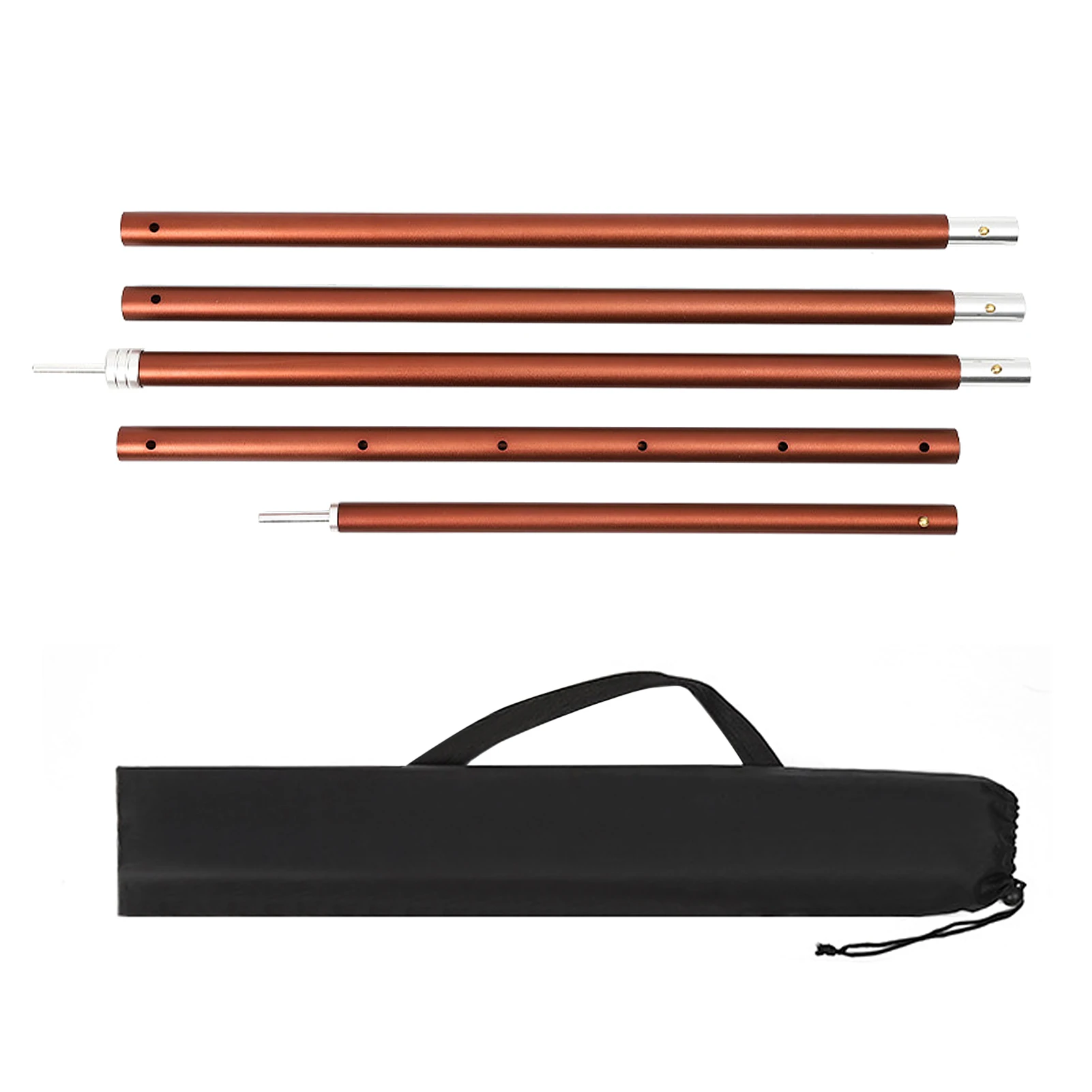 2.9M Awning Support Poles Lightweight Foldable Aluminum Tarp Poles ...