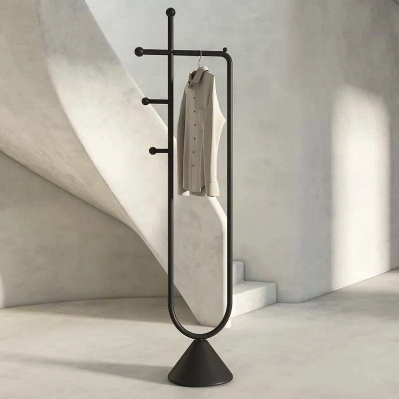 Bedroom-Portable-Clothes-Rack-Black-Shelfs-Entrance-Hallway-Clothes ...