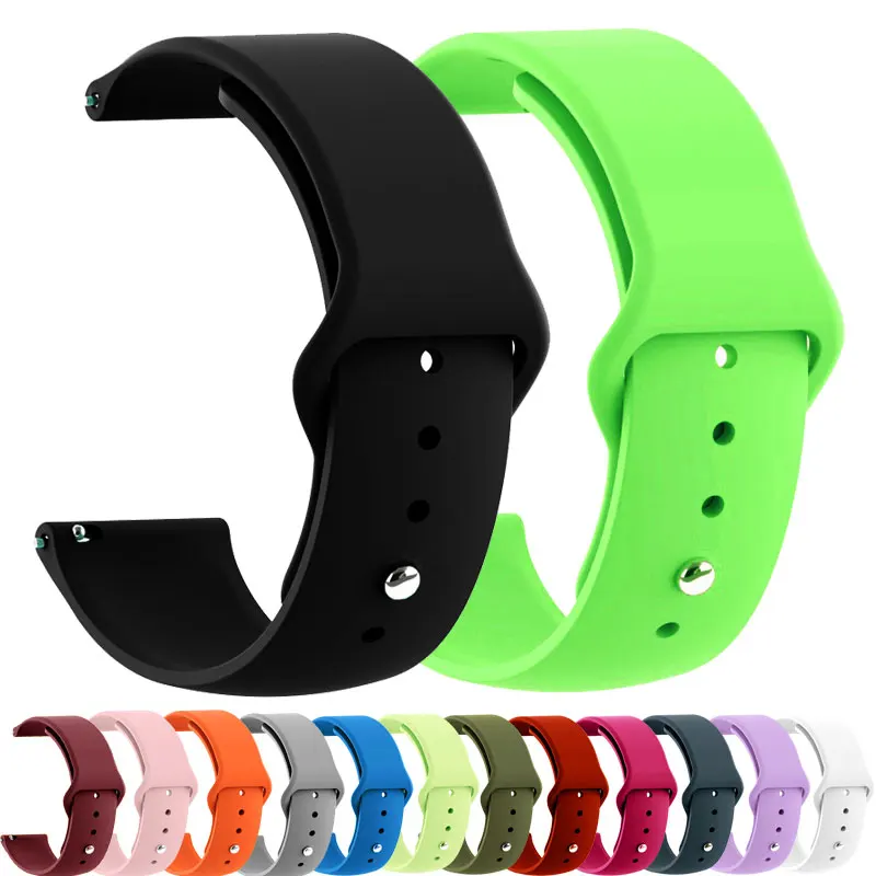 Premium Silicone Watch Band Quick Release Rubber Watch Strap 20mm 22mm ...