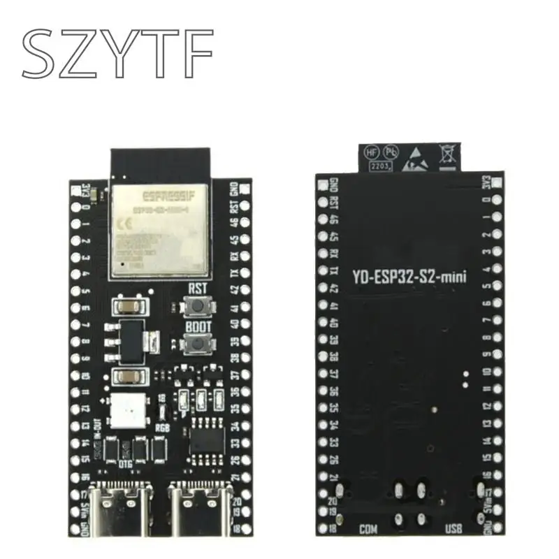 ESP32 S2 WiFi + Bluetooth compatible con Internet de las cosas, placa de desarrollo Dual tipo C ...