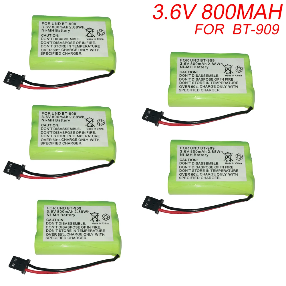3-6V-800mAh-NI-MH-rechargeable-cordless-phone-battery-for-uniden-BT-909 ...