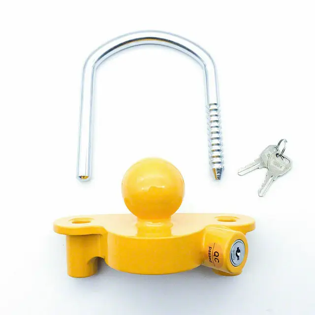 Heavy-Duty Hook Lock Universal Caravan Accessories Trailer Ball Coupler ...