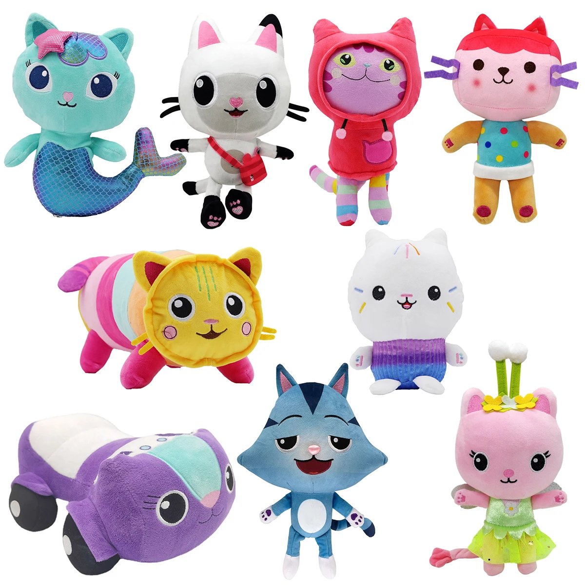 Anime-Mercat-Desenhos-Animados-De-Pel-cia-Gabby-Dollhouse-Gato-Carro ...