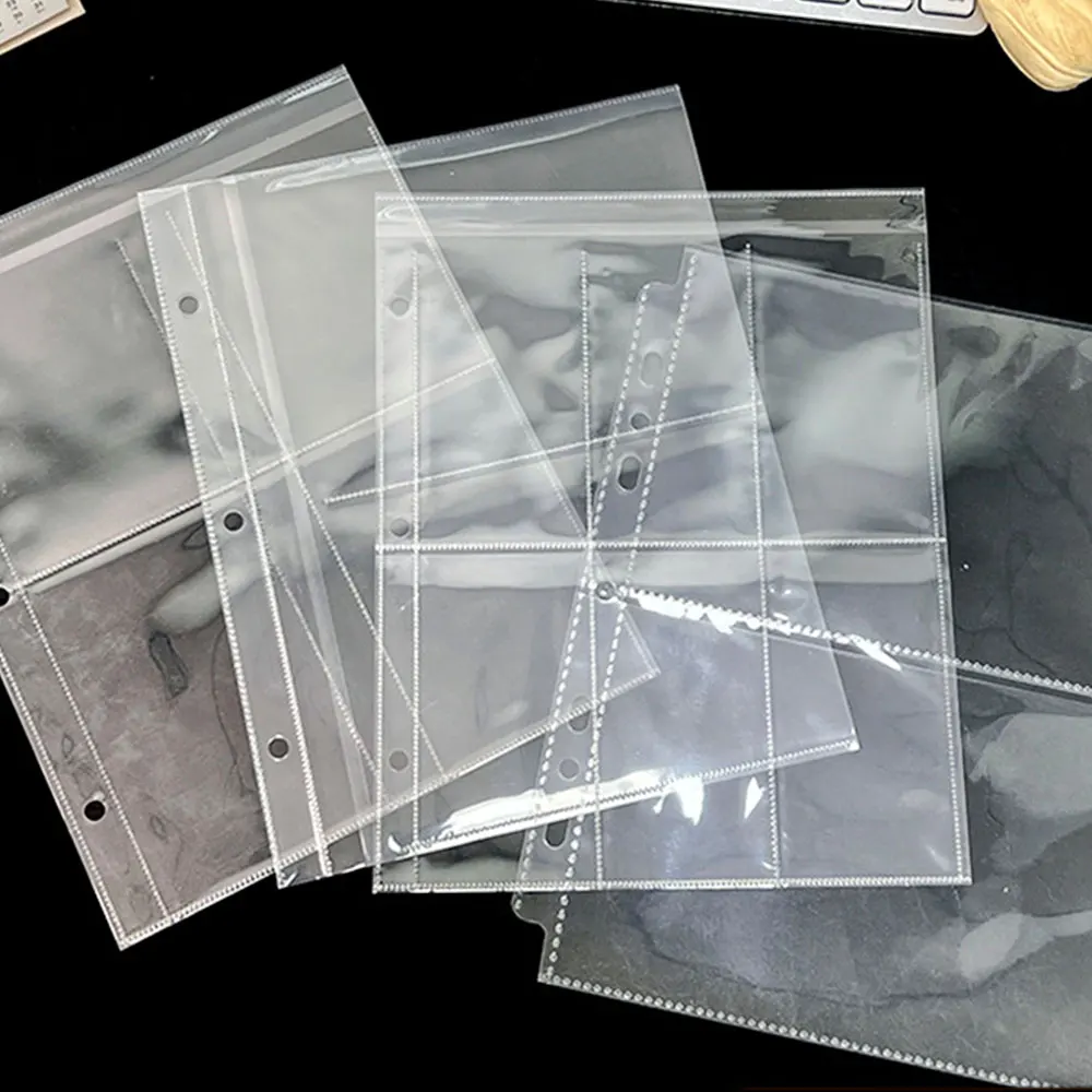 10Pcs-Pack-Photo-Album-Refills-Page-Sleeve-Inserts-3-7-Ring-Binder-1-2 ...