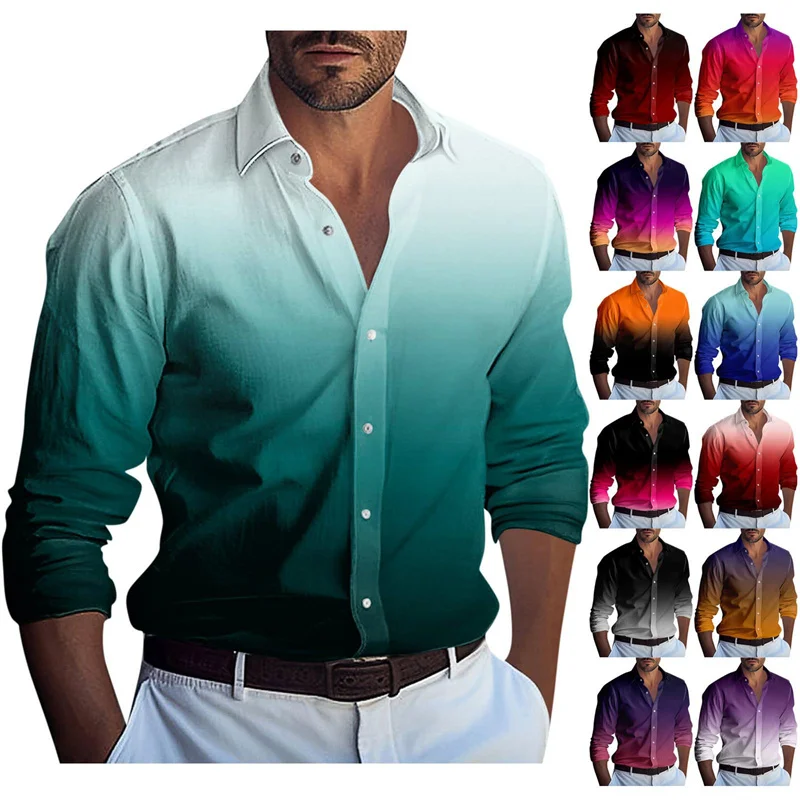 Camisa-informal-para-hombre-ropa-de-dise-ador-suave-y-c-moda-color-rojo ...