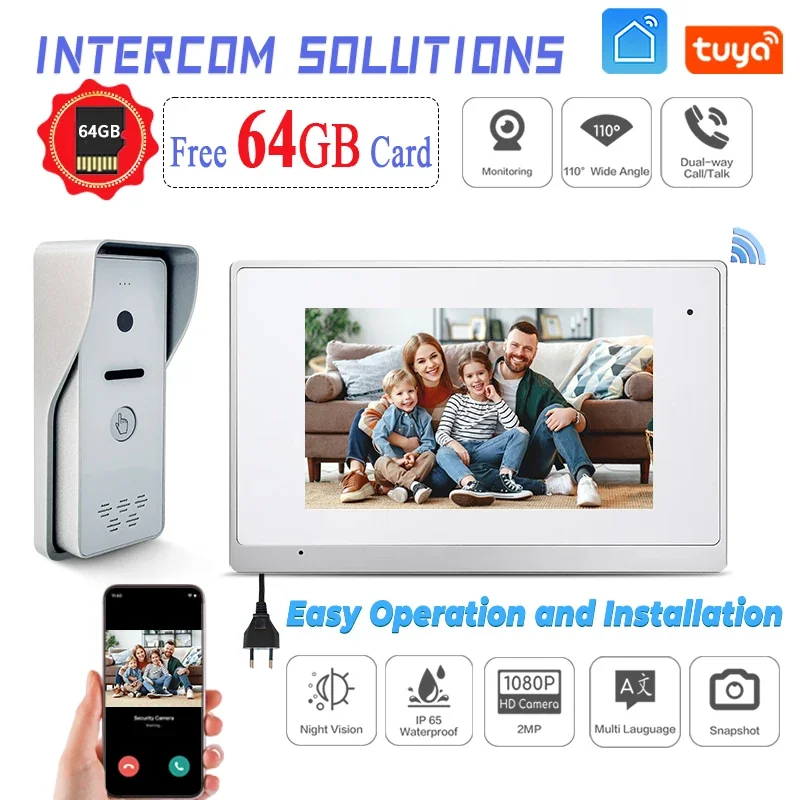 Fashion-Design-Video-Phone-Door-System-IP-Wired-Doorbell-Homemade-Video ...