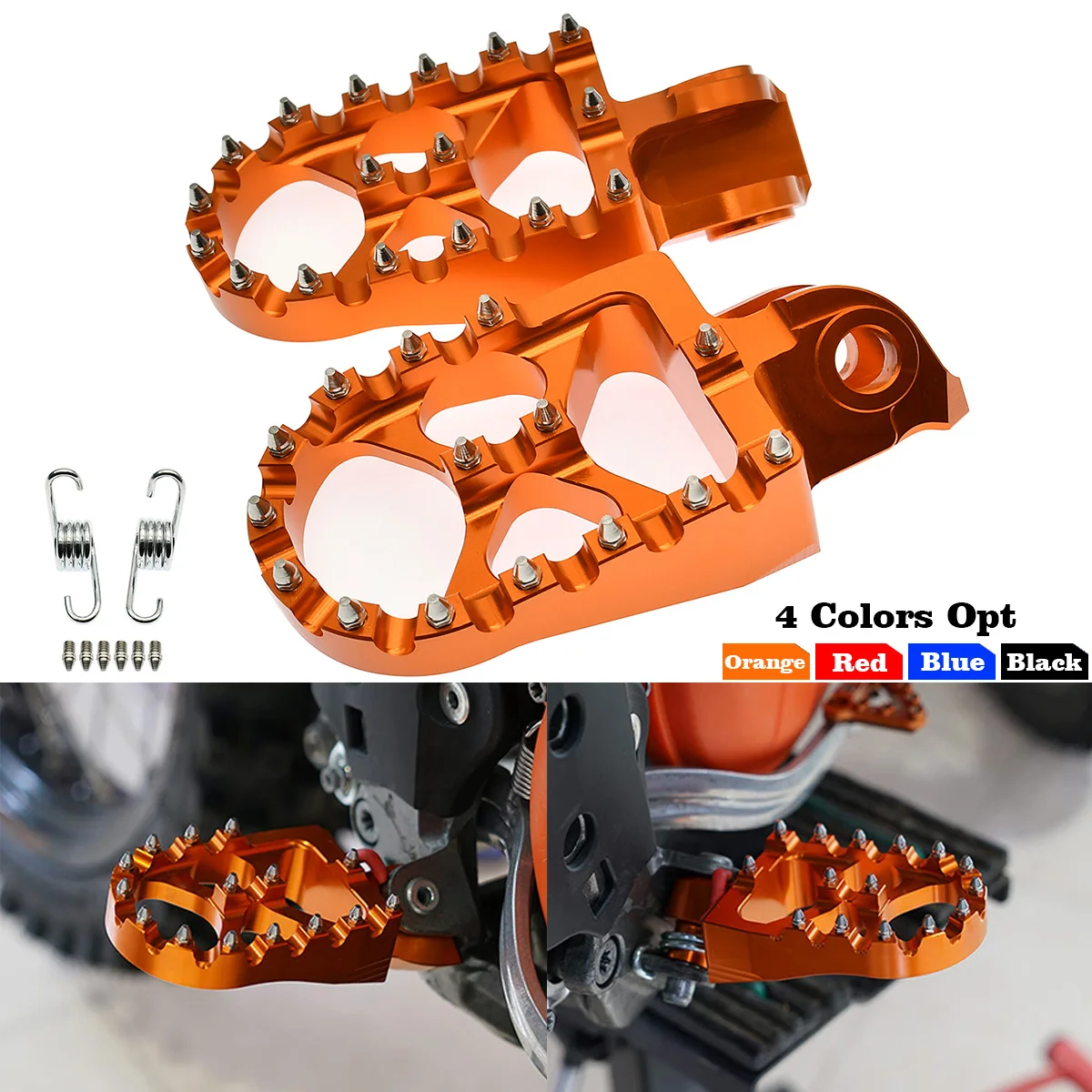 Footrest-Foot-Pegs-Footpegs-Rests-Pedals-For-KTM-690-950-990-1050-1090 ...