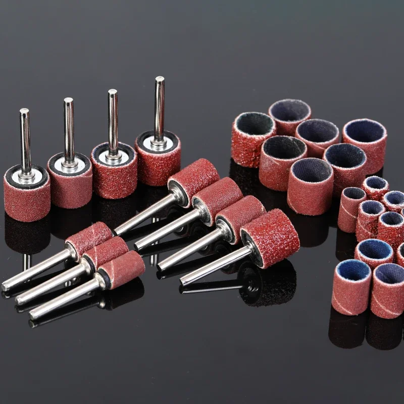 1set-Sanding-Ring-Sanding-Drums-Kit-Sandpaper-Ring-with-Rod-80-120-150 ...