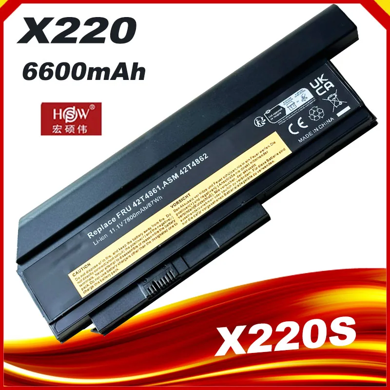 6600mAh-9-Cells-laptop-battery-for-LENOVO-ThinkPad-X220-X220i-42T4901 ...