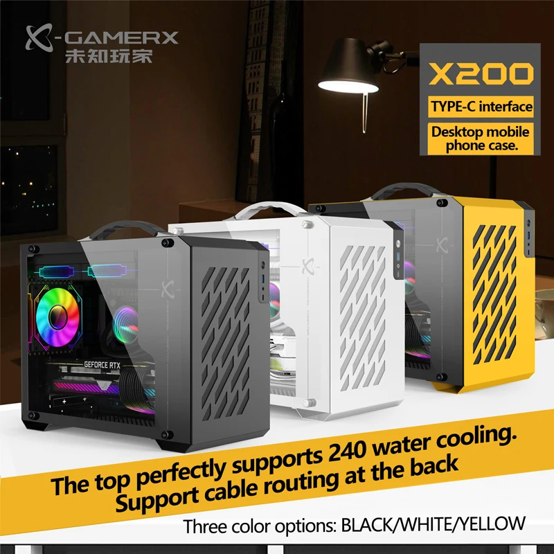 Power-Train-X200-M-ATX-MINI-ITX-Portable-Computer-Case-Supports-240 ...