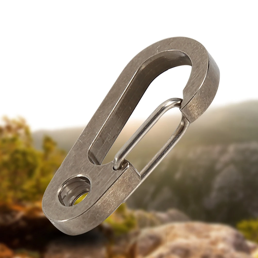Titanium-Alloy-Key-Ring-Fast-Hooks-Quick-Draw-Carabiner-Keychain-Hook ...