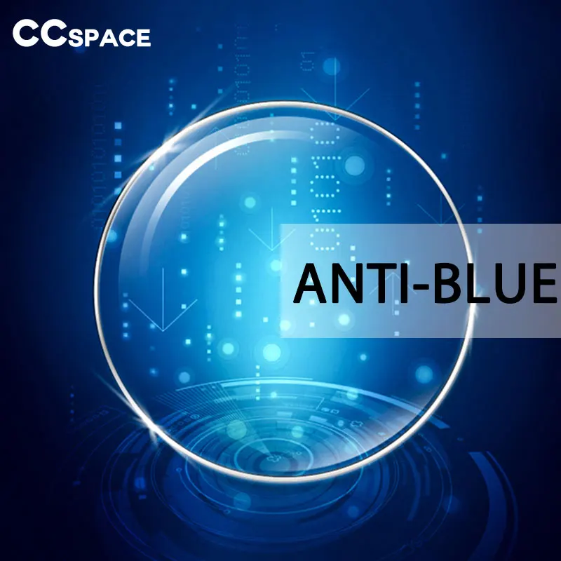 010 Anti Blue Light A Pair Of Optical Lens GREEN EMI Prescription ...