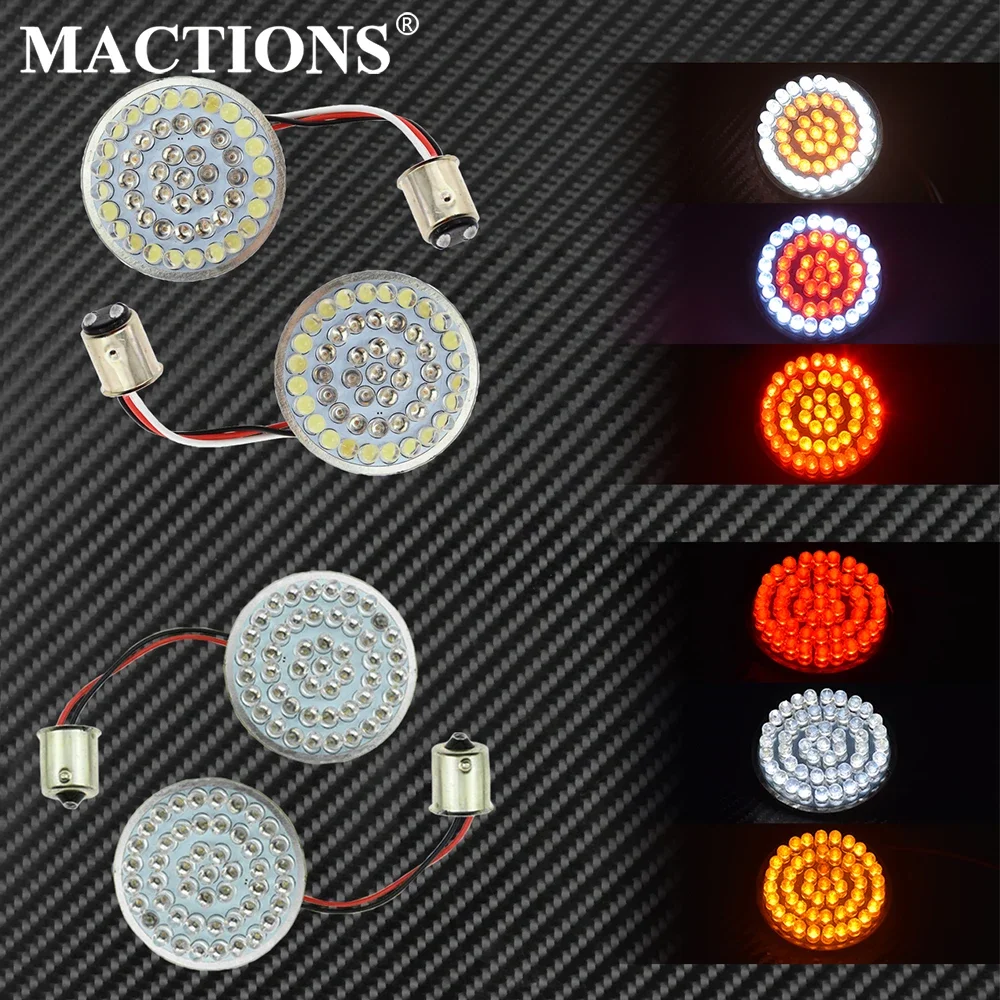 Motorcycle-1156-1157-2-Bullet-Style-Turn-Signal-Indicator-LED-Inserts ...