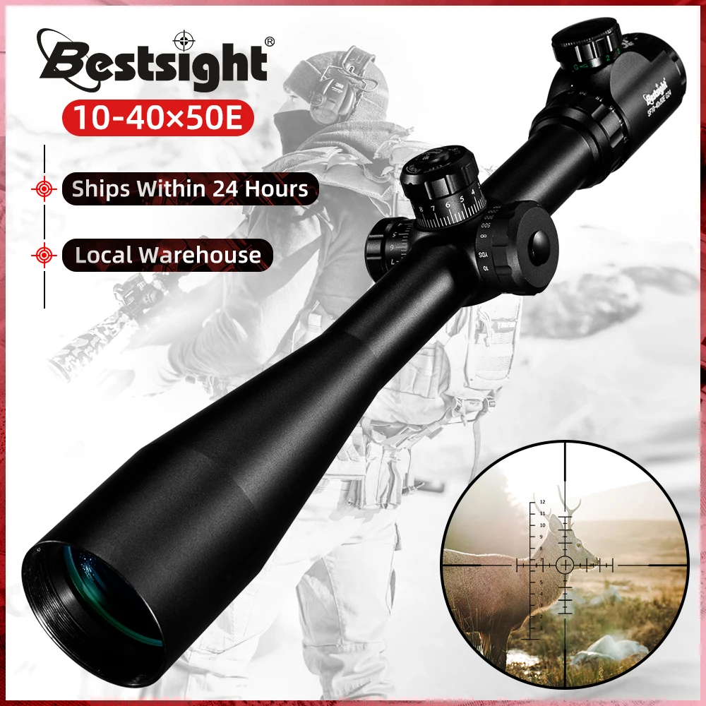 New-10-40X50-Long-Eye-Relief-Rifle-Scope-Shotgun-Sight-Tactical-Optical ...