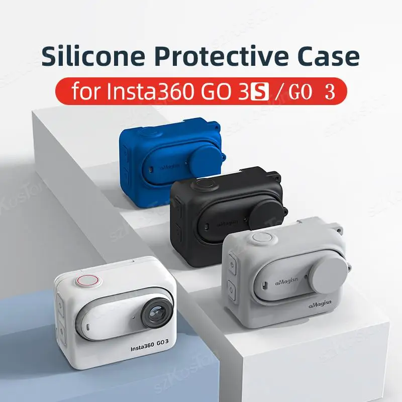 Silicone-Protective-Case-For-Insta-360-GO-3S-Sports-Camera-Shell-Cover ...