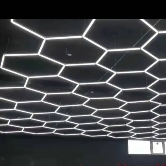 5*7M Professional Customized Hexagon Led Light For Showroom Led ...