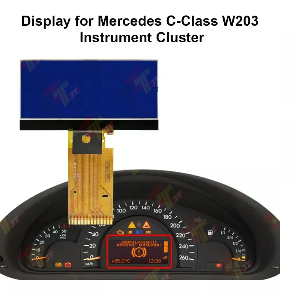 Dashboard-LCD-display-FOR-Mercedes-Benz-W203-C-Class-instrument-cluster ...