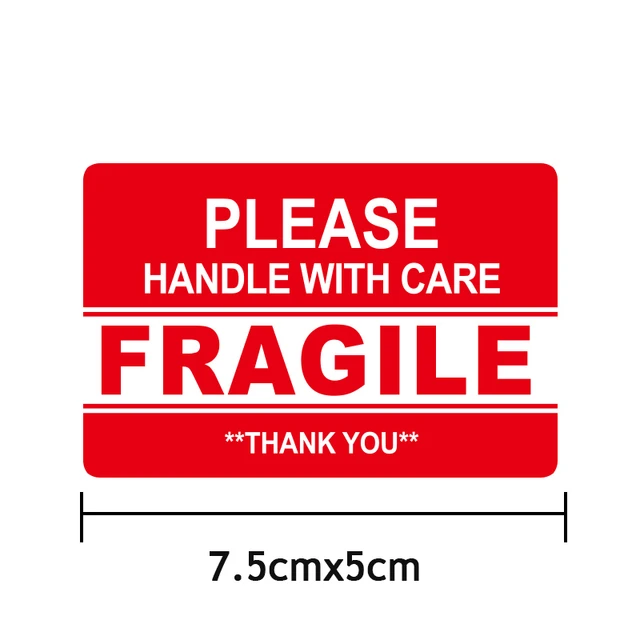 Fragile Glass Labels Printable