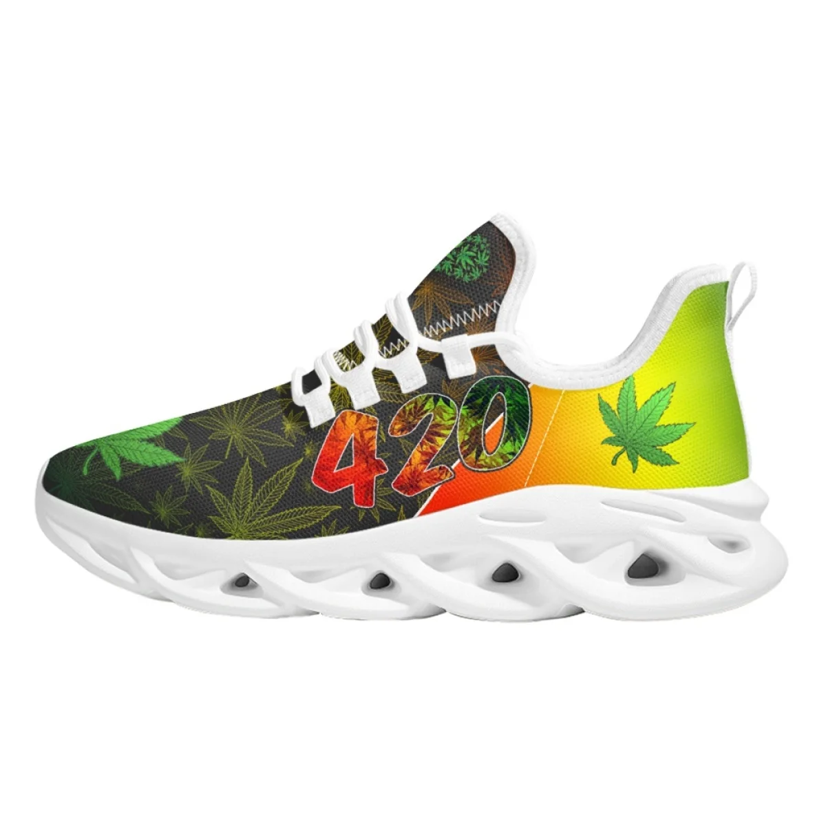 Weed Design On Shoes
